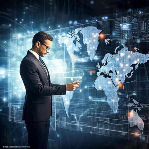 Premium Ai Image Man Playing Virtual Reality Map Generate By Ai