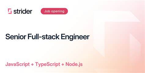 Senior Full Stack Engineer Javascript Typescript Hr Recruiting Market Strider Jobs