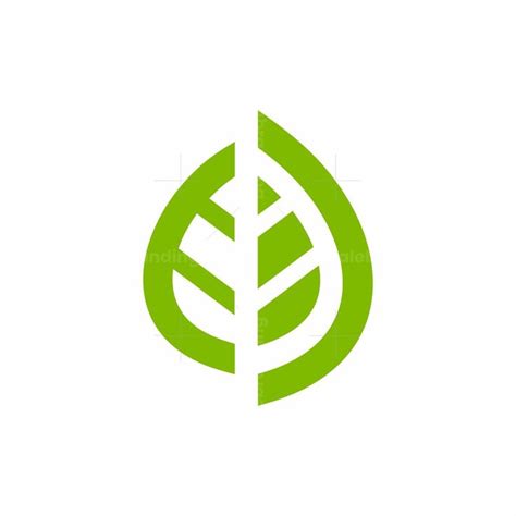Simple Leaf Logo Leaf Logo Simple Leaf Modern Logo