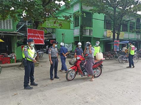 ခရမ်းမြို့နယ်၌ နေအိမ်ပြင်ပထွက်ခွာသူများ၊ စျေးရောင်းချသူများနှင့်စျေးဝယ