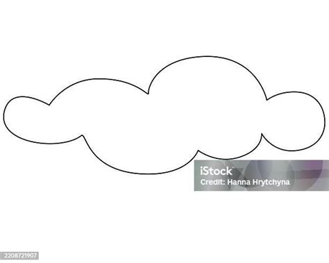 구름 일기 예보에 대 한 날씨 현상 기호 색칠 공부 책 로고 또는 그림 문자에 대 한 편집 가능한 개요와 벡터 선형 그림 0명에 대한 스톡 벡터 아트 및 기타 이미지