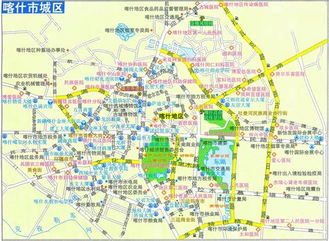 喀什市城区地图 中国地图全图 地理教师网