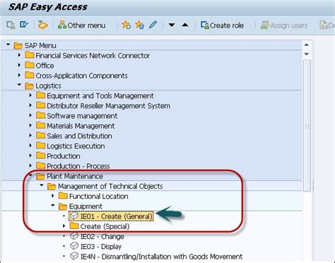 SAP PM Equipment Master Record
