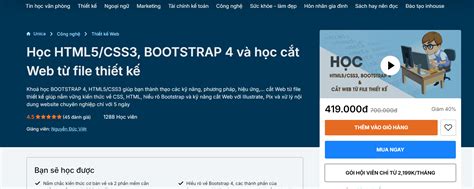 SHARE Học HTML CSS BOOTSTRAP Và Học Cắt Web Từ File Thiết Kế