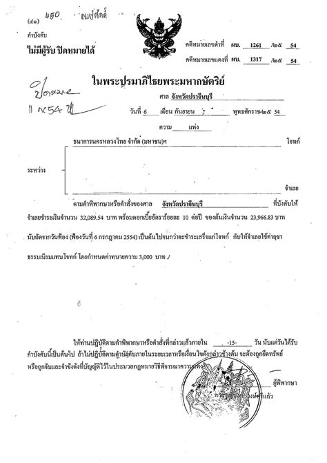 คำพิพากษาจากศาลและการอายัดเงินเดือน Webboard คนยิ้มสู้หนี้