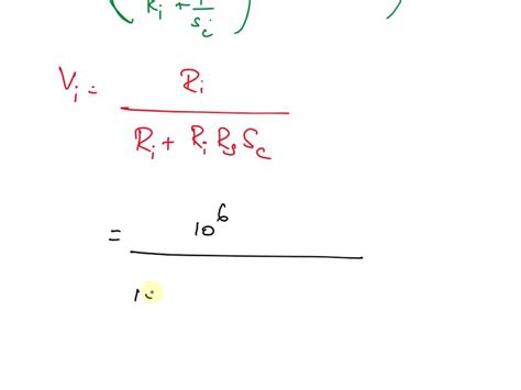 Solved 9 13 A 1v Signal With A Source Resistance Of Rs 600 Î© Is Connected To An Oscilloscope