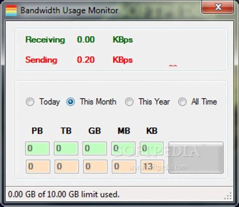 Bandwidth Usage Monitor Download Softpedia