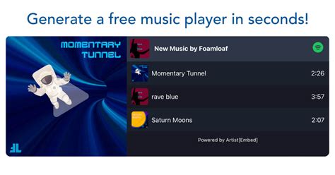 Artist Embed Easiest Way To Embed Your Music