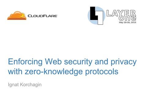 Enforcing Web Security And Privacy With Zero Knowledge Protocols Pptx