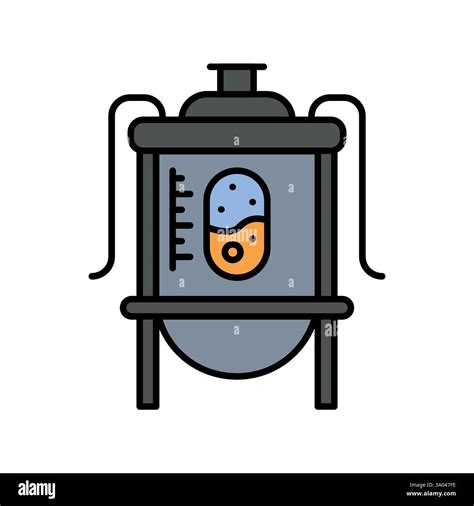Bioreactor Color Line Icon Vector Isolated Element Editable Stroke Stock Vector Image And Art