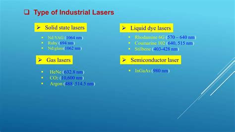 Laser Processing Of Different Materials And Its Application Pptx