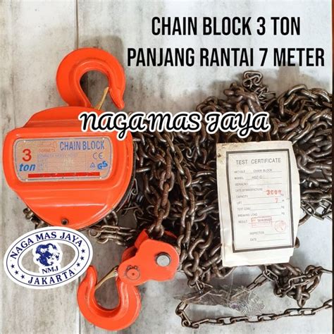 Jual Corneta Chain Block 3 Ton X 7 Meter Takel Katrol Chain Block 3ton 7meter Shopee Indonesia