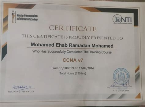 Mohamed Ehab On Linkedin Cisco Ccna Routingandswitching Networking