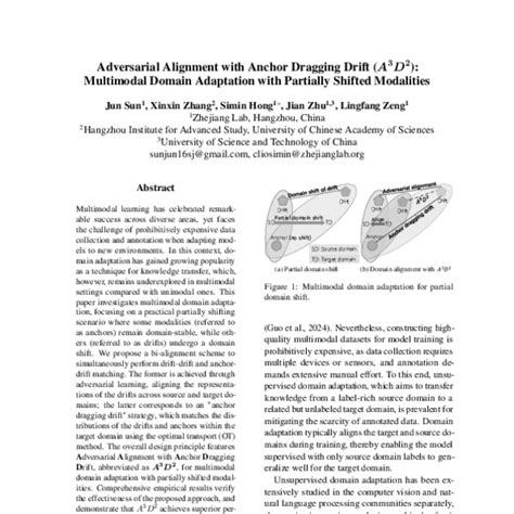 Adversarial Alignment With Anchor Dragging Drift A3d2 Multimodal Domain Adaptation With