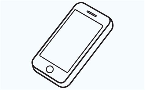 Smartphone Line Art Image Clipart 51156435 Vector Art At Vecteezy