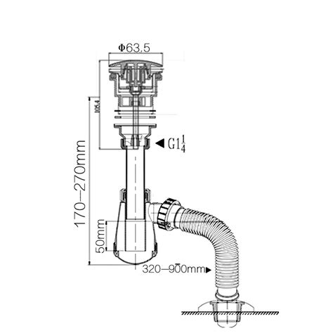 Talea Basin Sink Drain Kit Two Kinds Drain Pipe In Grandado