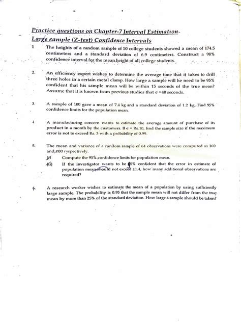 Assignment Iii Interval Estimation Pdf Confidence Interval