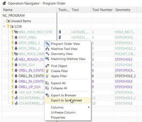 NX Customize Columns And Export Information From NX To An Excel