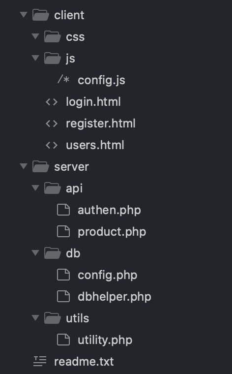 Share Code Hướng Dẫn Tạo Dự án Api Trong Php Server And Client Lập
