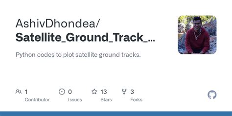 GitHub AshivDhondea Satellite Ground Track Plotting Python Python Codes To Plot Satellite
