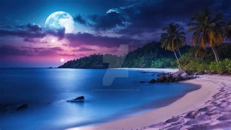 Violet Beach By The Wallpaper Guy On Deviantart