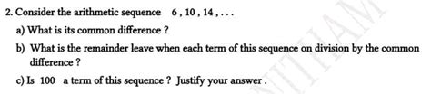 2 Consider The Arithmetic Sequence 61014 A StudyX
