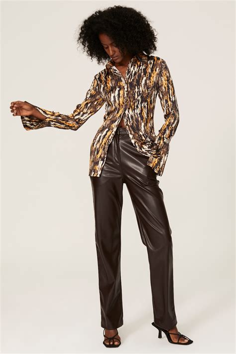 Oava Button Up By Nanushka Rent The Runway