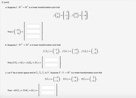 Solved Point A Suppose F R R Is A Linear Chegg