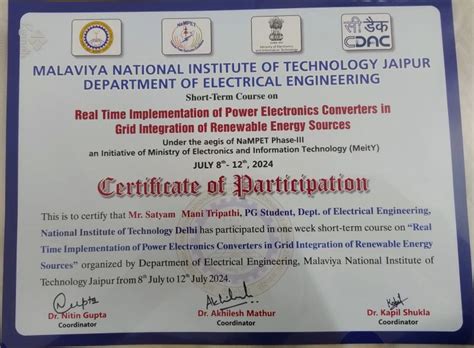 Satyam Mani Tripathi On Linkedin I Am Thrilled To Announce That I Have Successfully Completed