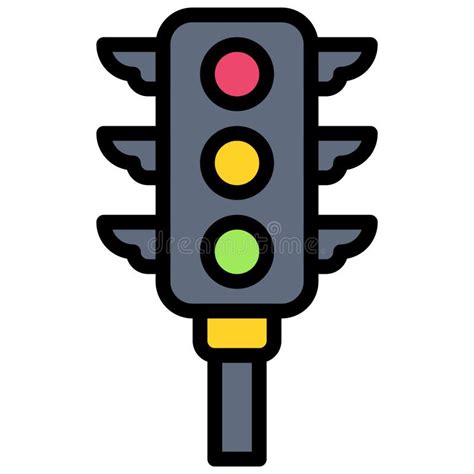 Traffic Light Icon Location Map And Navigation Vector Stock Vector Illustration Of Light