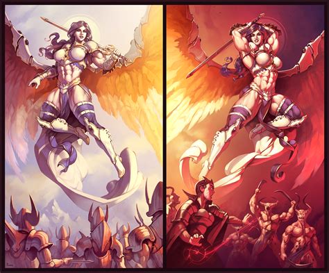 The Akroma Diptych Commission By Janrock Hentai Foundry