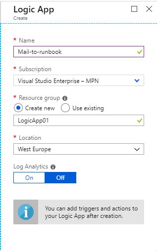 using logic apps trigger an azure runbook with an office365 calendar appointment 4bes nl