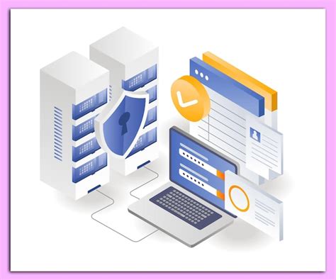 Premium Vector Flat Isometric Illustration Concept Store Data On