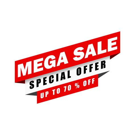 Mega Sale Banner Promotion Template Design Big Sale Discount Super