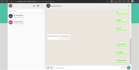 github anushka711 whatsapp react clone