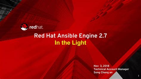 red hat ansible engine 2 7 release korean version ppt