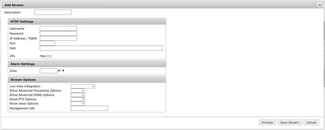 Add Stream Documentation Center
