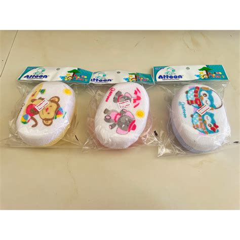 ฟองน้ำอาบน้ำทารก ลายการ์ตูน Attoon Shopee Thailand