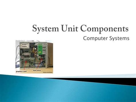 Parts Of System Unit Ppt