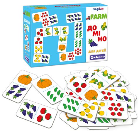 Настільна гра Доміно фрукти овочі 2 4 гравці купити в інтернет магазині Obetty ціна відгуки