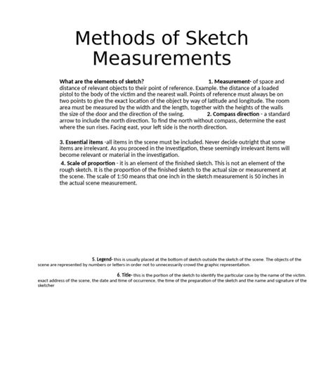 Methods Of Sketch Measurements Pdf
