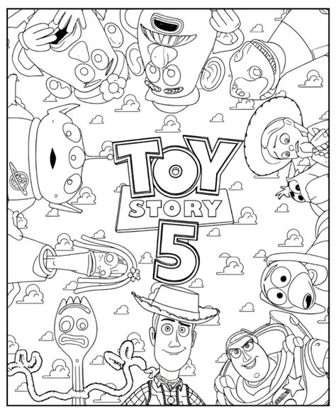 Toy Story 5 Coloring Sheet Print For Free
