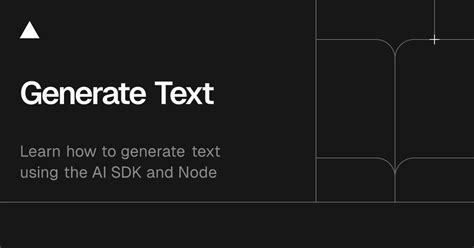 Node Generate Text