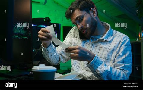 Arabian Indian Man Male Guy Work Employee Engineer Programmer Hacker