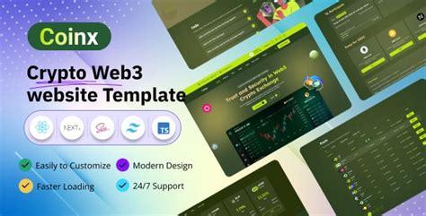 Crypto Tailwind Website Templates Themeforest