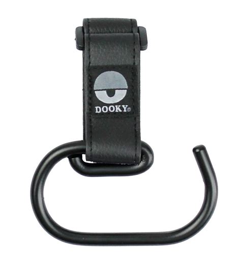Dooky Buggy Hook Large 2pcs Black