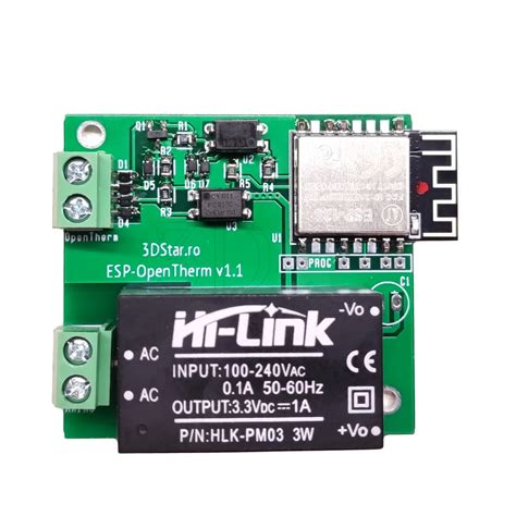 3dstar Esp Opentherm V11 Adapter Board Configuration For Tasmota