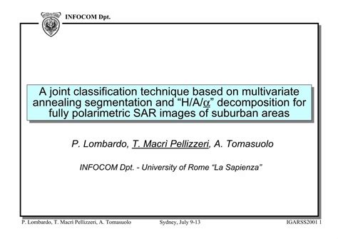 Pdf A Joint Classification Technique Based On Multivariate · Pdf
