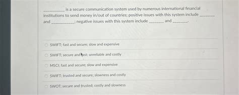 Solved Is A Secure Communication System Used By Numerous