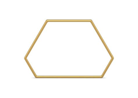Golden Premium Angular Border Construction Basic Foundation Geometric